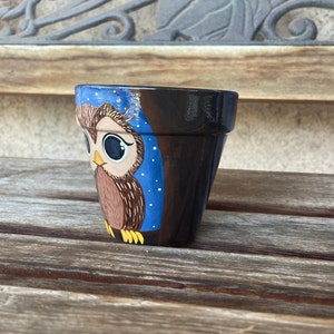 Owl Pot, Owl Pottery, Custom Owl Pot - Etsy