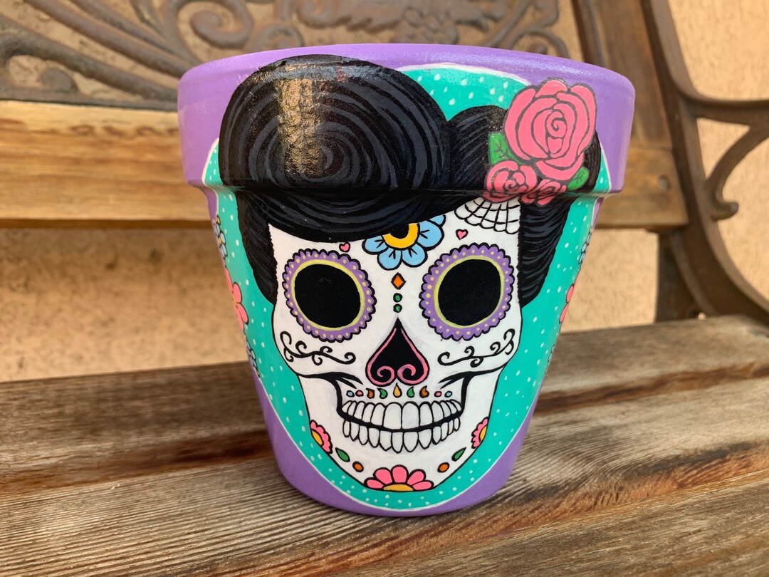 Dia Del Los Muertos/ Day of the Dead/ Sugar Skull/ Custom Order - Etsy