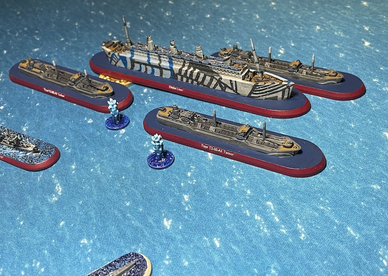 Oil Tanker (type T2-SE-A1) - 1:1800/2400 Scale - World War 2 Miniature ...