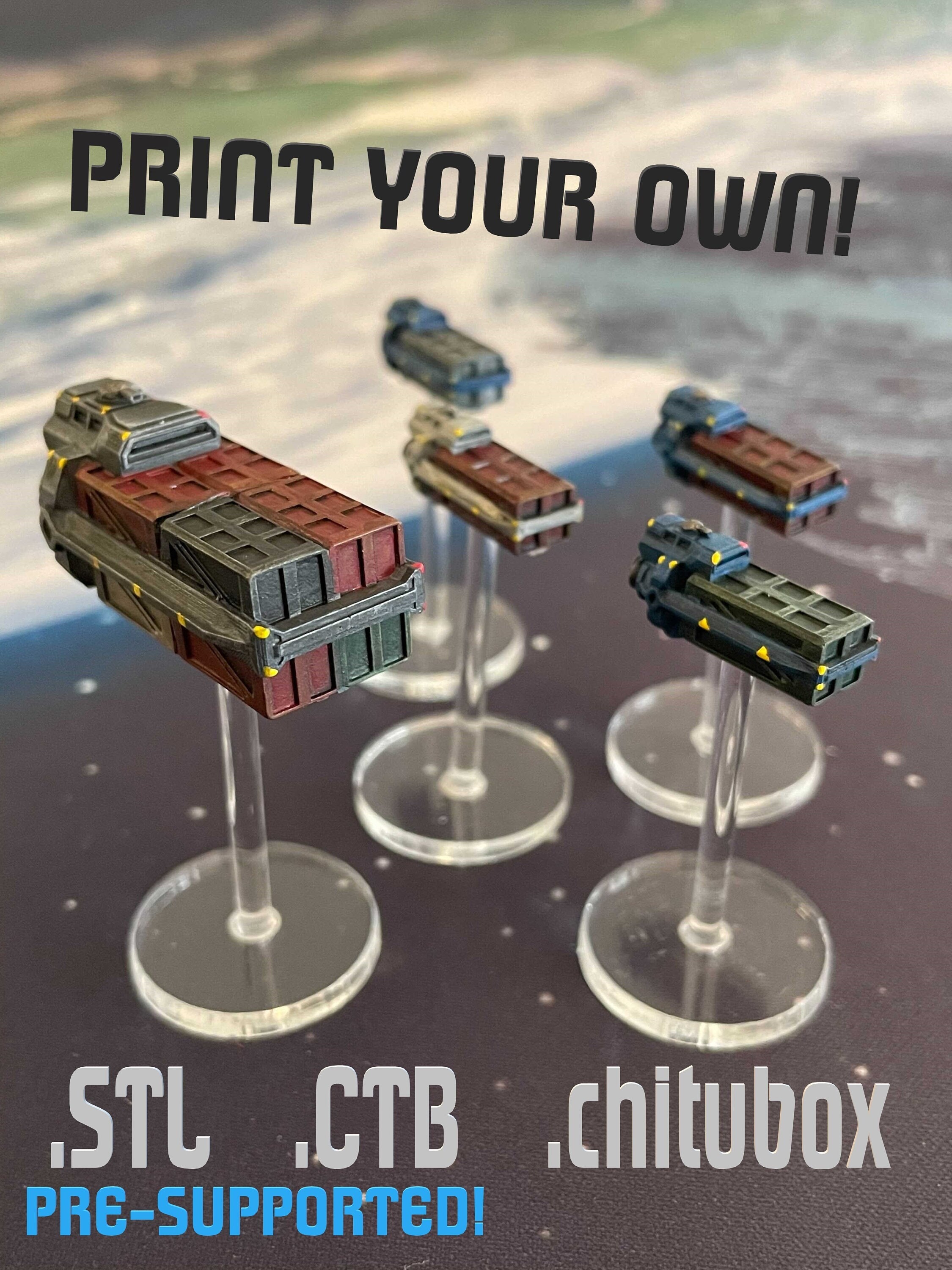 Utility Ship STL Bundle 3D Printable .STL .CTB With & - Etsy