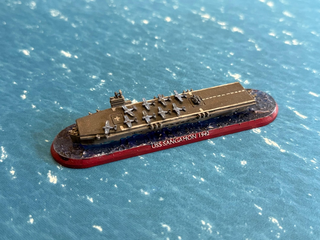 Sangamon-class Escort Carrier - 1:1800 Scale - World War 2 Miniature - Etsy