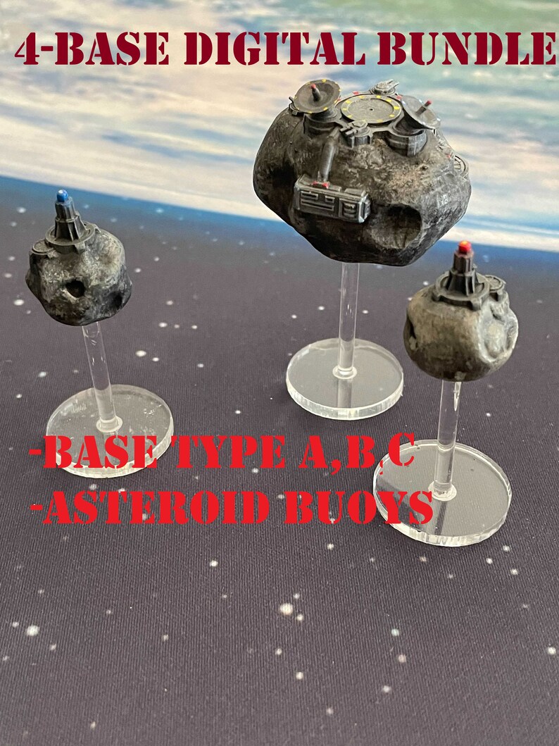 Asteroid Base STL Bundle 3D Printable .STL .CTB With & - Etsy