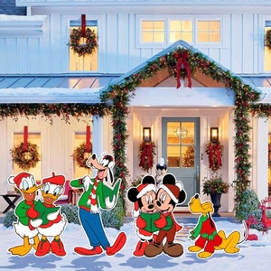 Mickey Merry Christmas Garden Decor/ Christmas Decoration Fab 5 ...