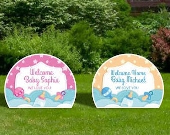 Welcome Home Baby Yard Sign - Etsy