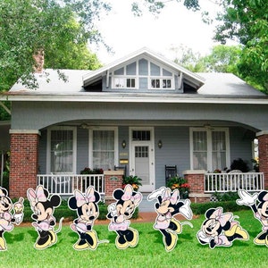Minnie Mouse Pastel Color Yard Sign or Cut Out Different Poses - Etsy
