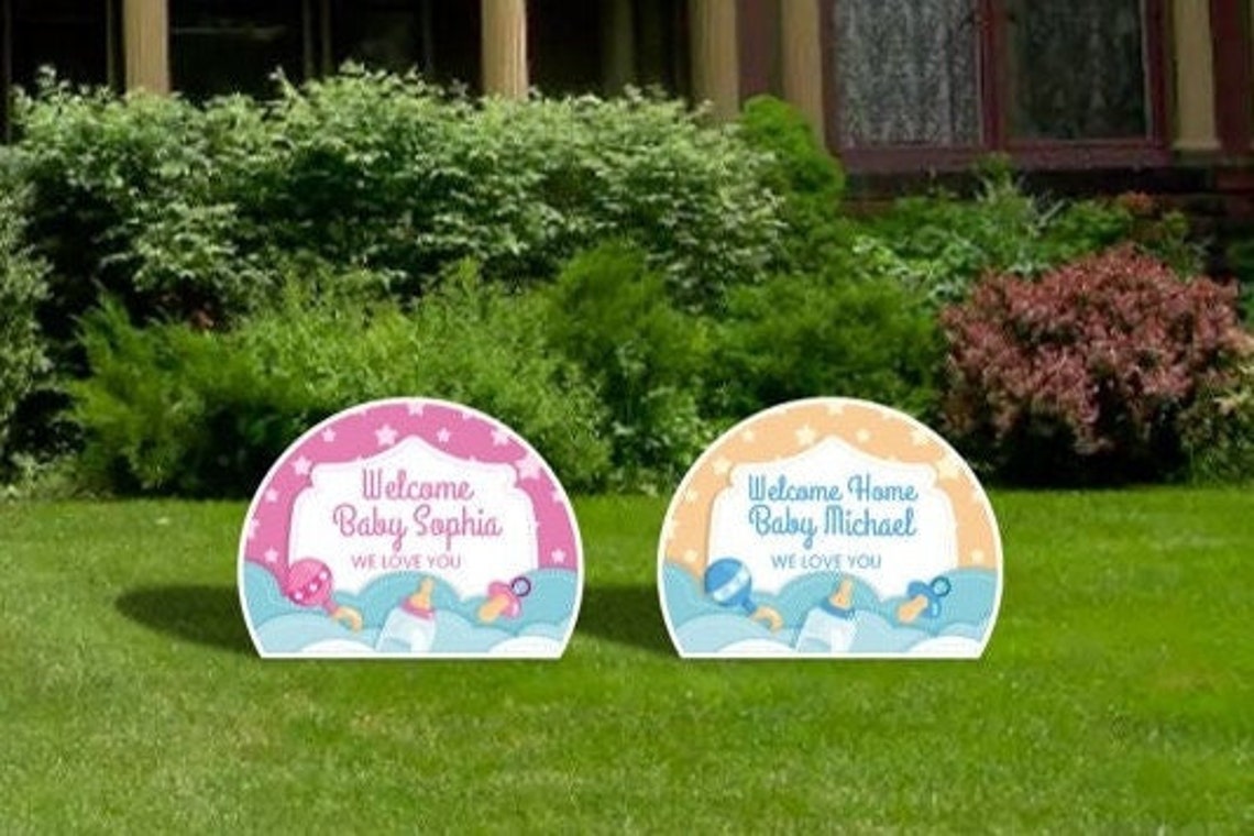 Welcome Home Baby Yard Sign for Expectant Mothers - Etsy