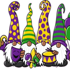 Mardi Gras Gnomes - Etsy