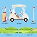 Golf Party Cut Outs for Backdrop Golf Club Golf Cart - Etsy