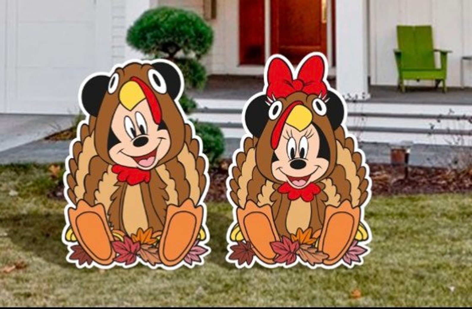 Mickey and Minnie Turkey / Thanksgiving/ Outside Thanksgiving | Etsy