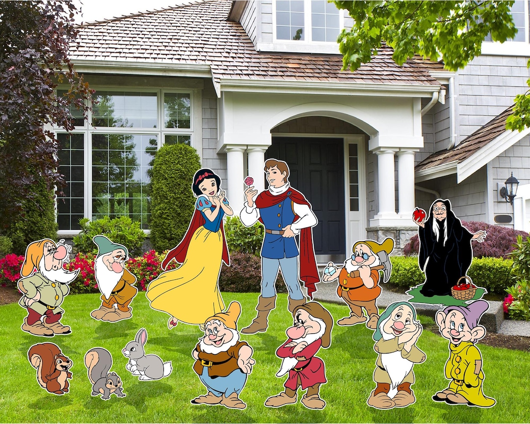 Snow White and the Seven Dwarves Entire Cut Out Collection - Etsy