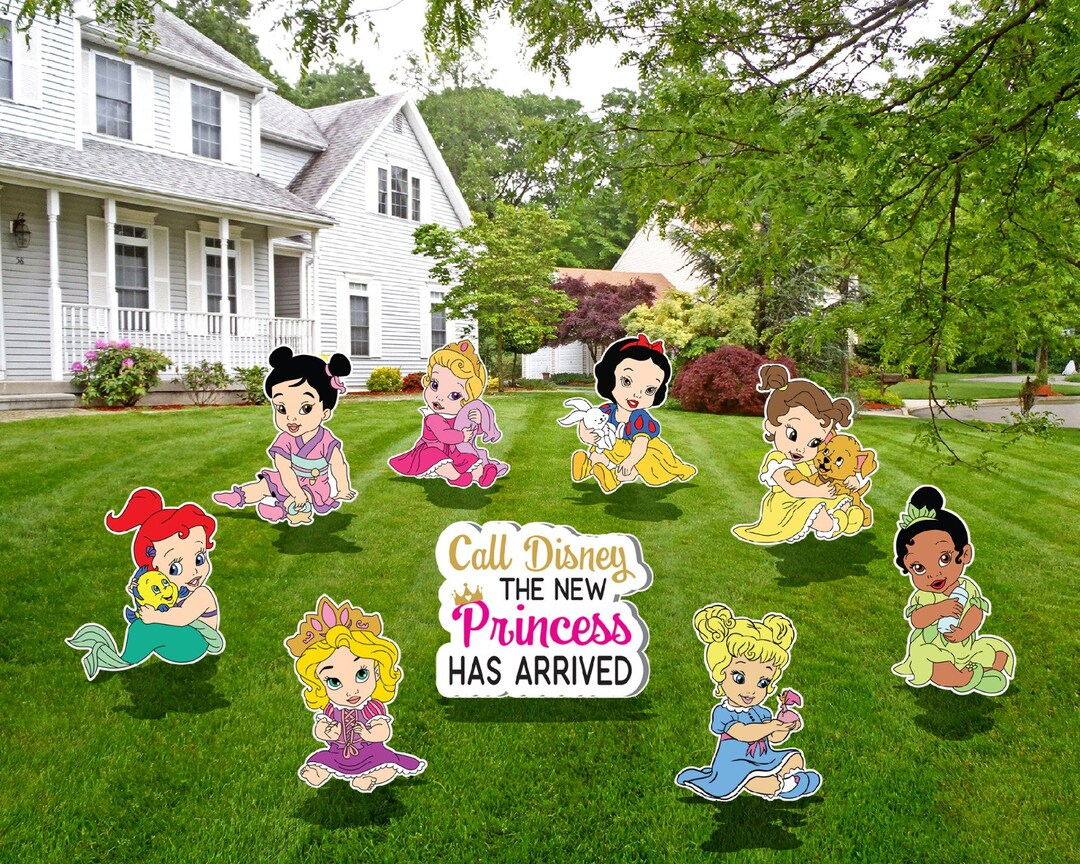 Baby Princess Has Arrived Yard Sign and Cut Out// Baby Princess ...