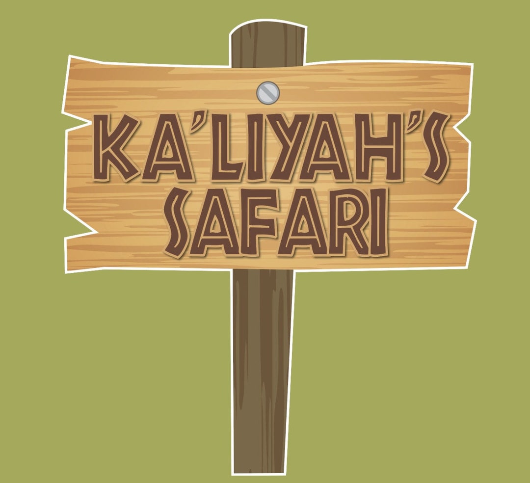 Safari Sign for Safari Party // Wooden Sign - Etsy