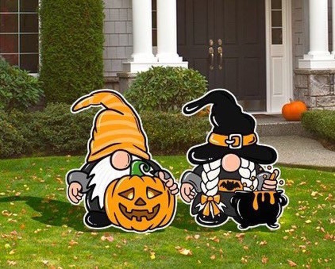 Halloween Gnomes for Outdoor Decor Designed By - Etsy