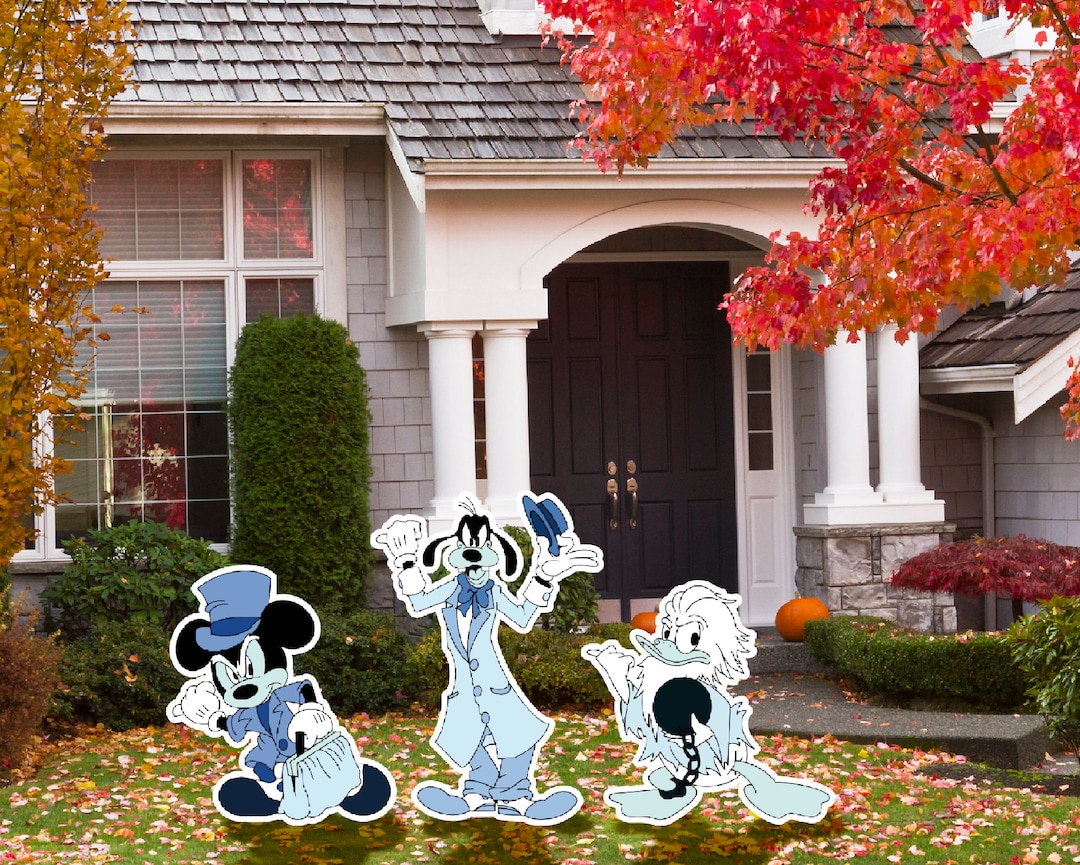 Haunted Mansion Hitchhiking Ghost Mickey Goofy Donald Stretching Room ...