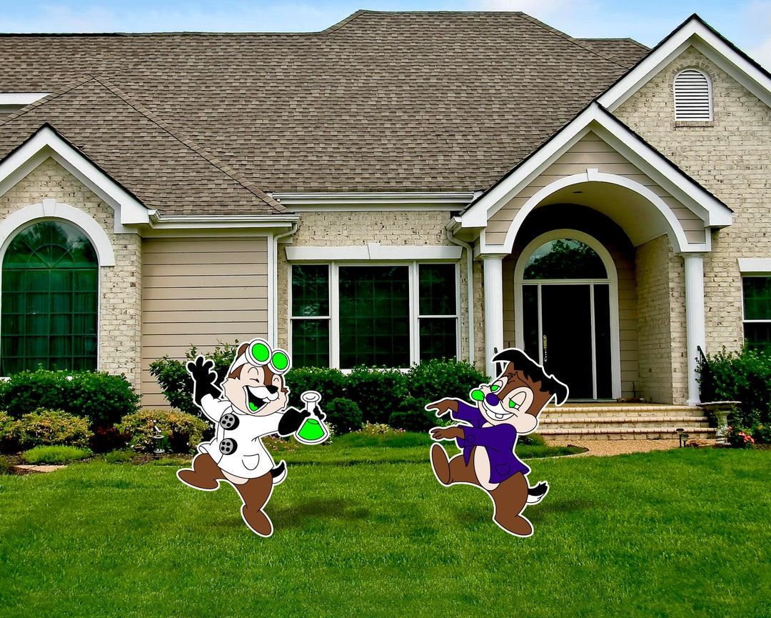 Halloween Chip and Dale Rescue Rangers /outdoor Fall Garden Decor/ Fall ...