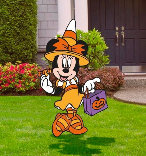 Minnie Mouse Halloween Yard Sign/ Halloween Outdoor - Etsy