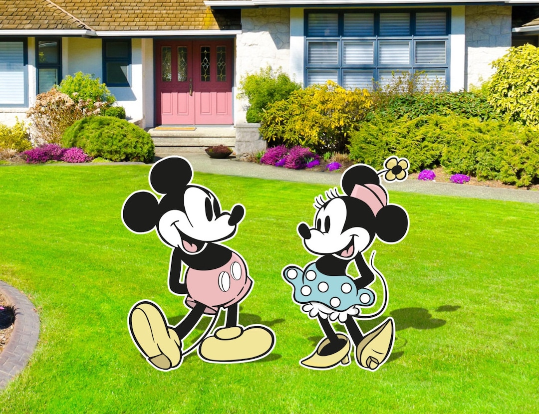 Mickey Mouse and Minnie Mouse Vintage Theme Party Original Mickey Cut ...