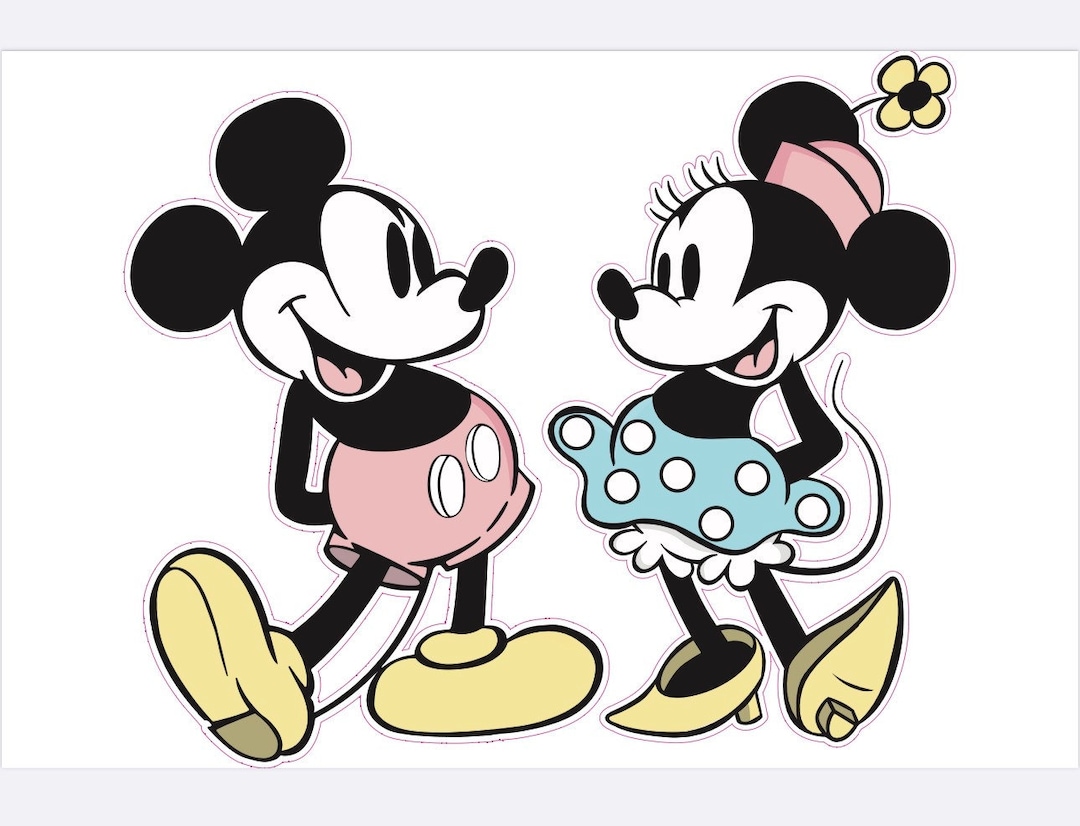Mickey Mouse And Minnie Mouse Vintage Theme Party Original Etsy