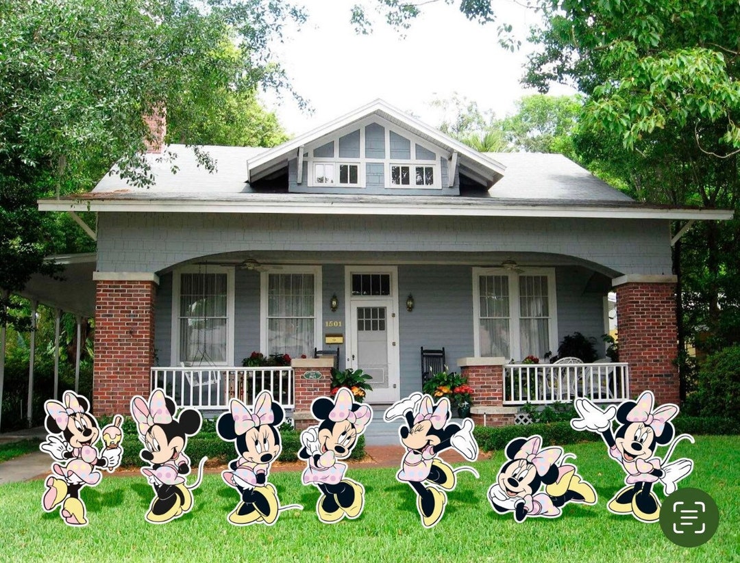 Minnie Mouse Pastel Color Yard Sign or Cut Out Different Poses - Etsy
