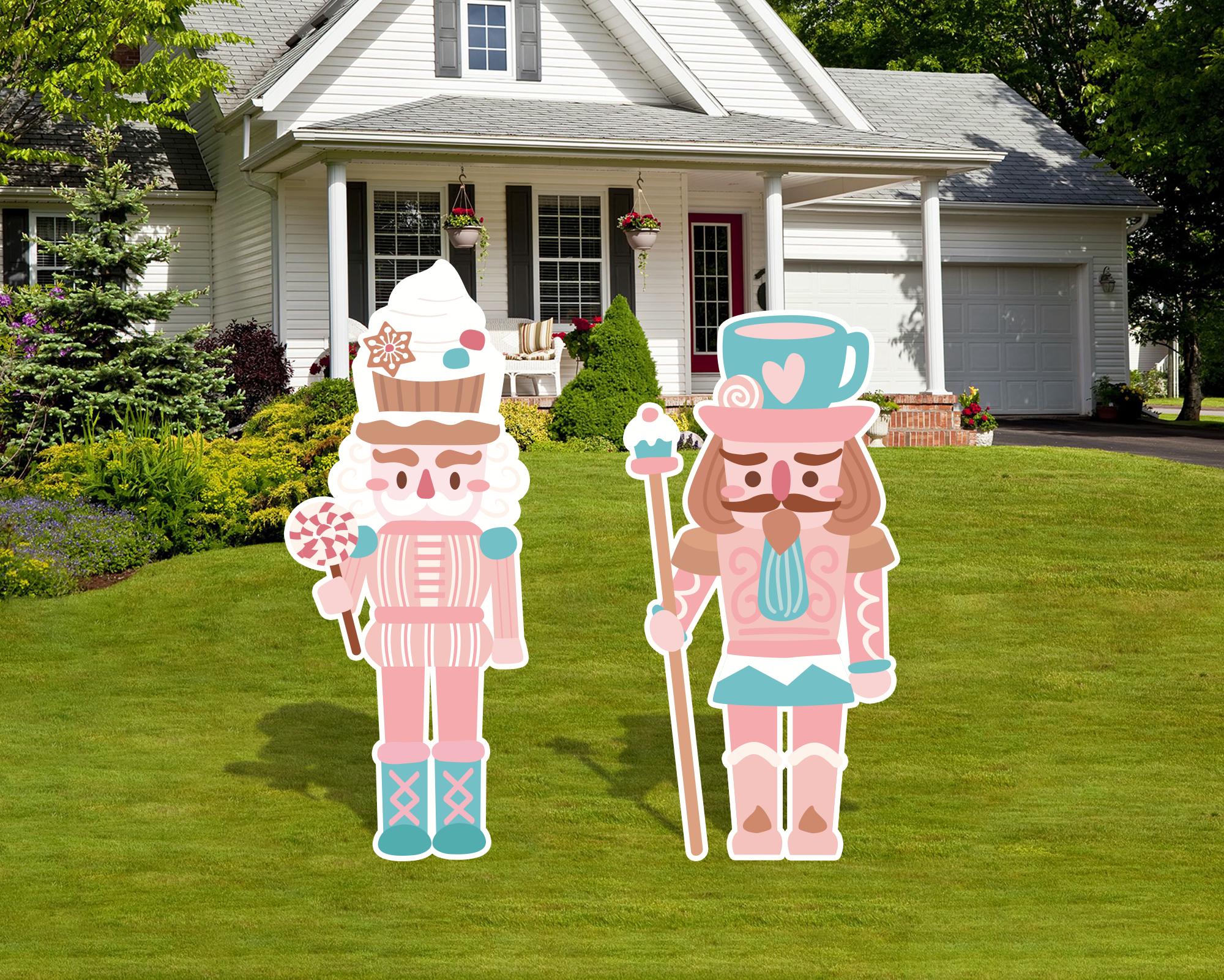 Gingerbread Set Christmas Party Holiday Pink Decor for Birthday Party ...