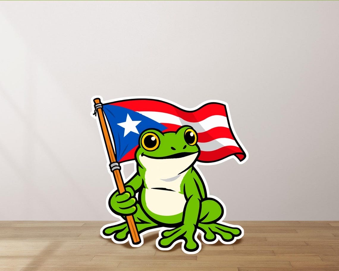 Puerto Rican Photo Prop Set 5 Ft Photo Frame Coqui Puerto Rico Theme ...