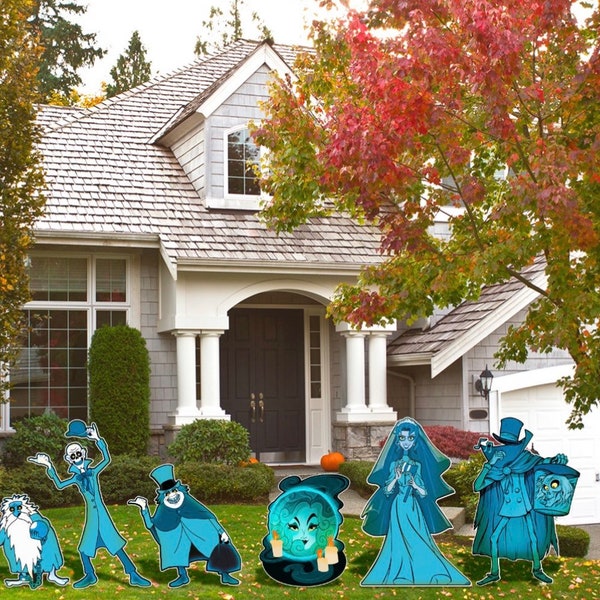 Haunted Mansion Hitchhiking Ghost Mickey Goofy Donald Stretching Room ...