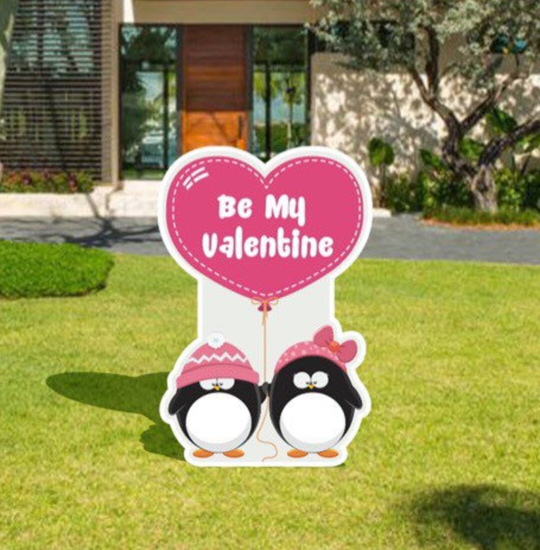 Be My Valentine , Penguins - Etsy