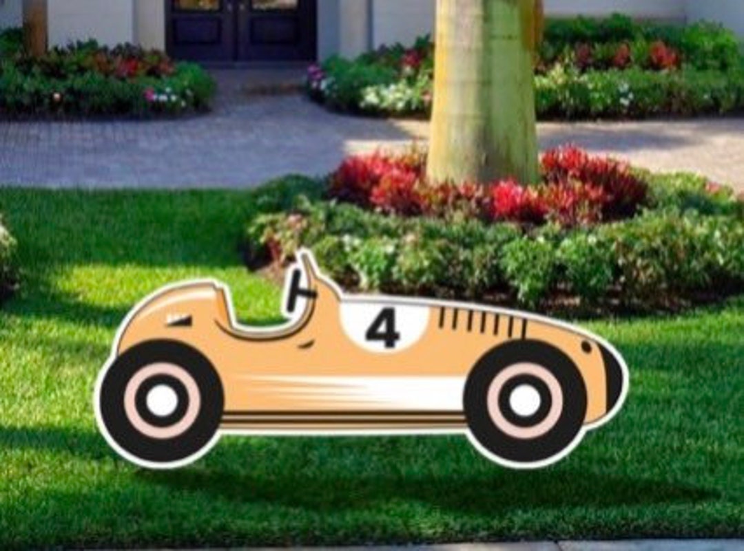 Race Car Yard Sign/ Birthday Boy Car Party - Etsy