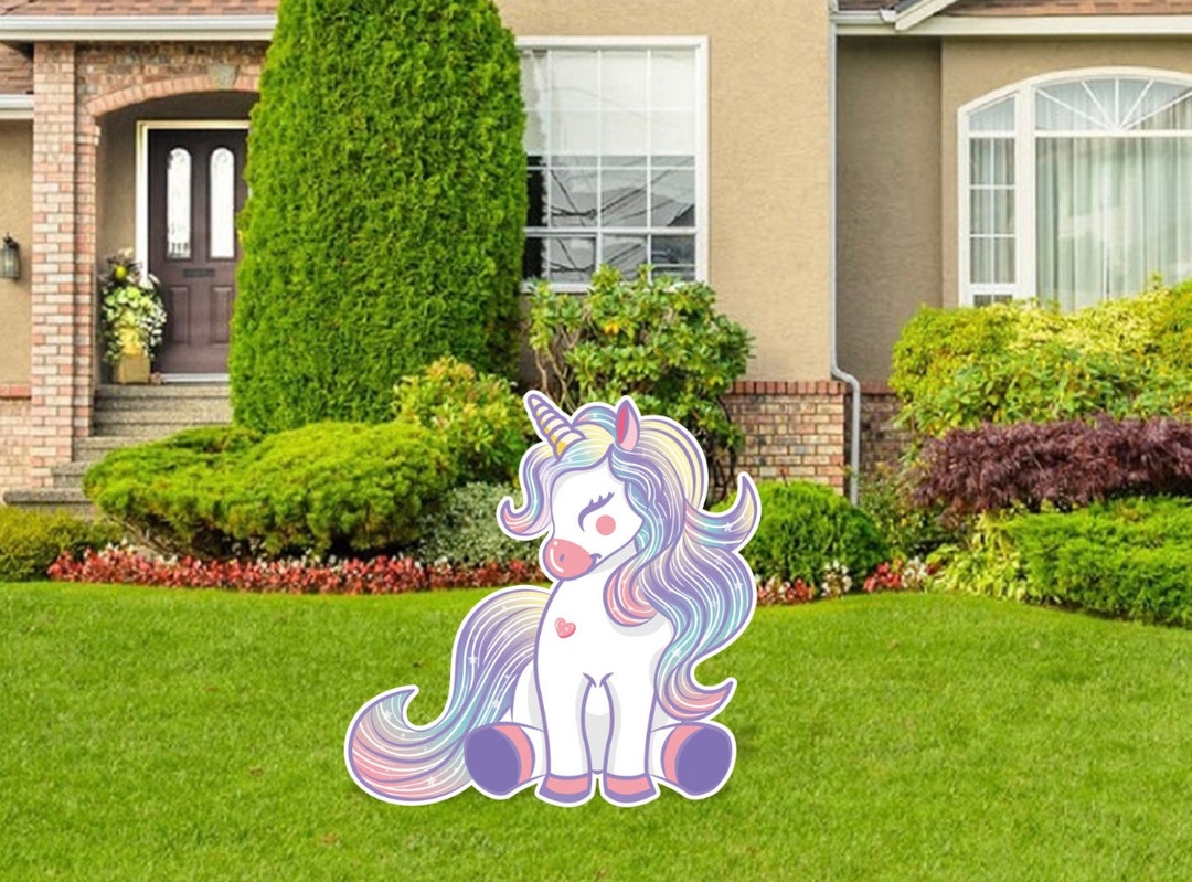 Unicorn Party Cut Out // Prop for a Whimsical Unicorn Party - Etsy