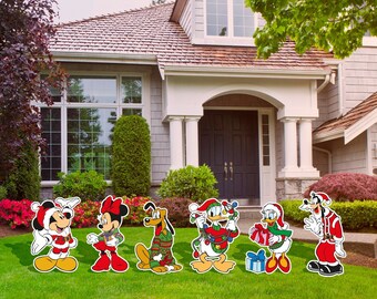 Mickey Mouse Outdoor Christmas Decorations | Etsy