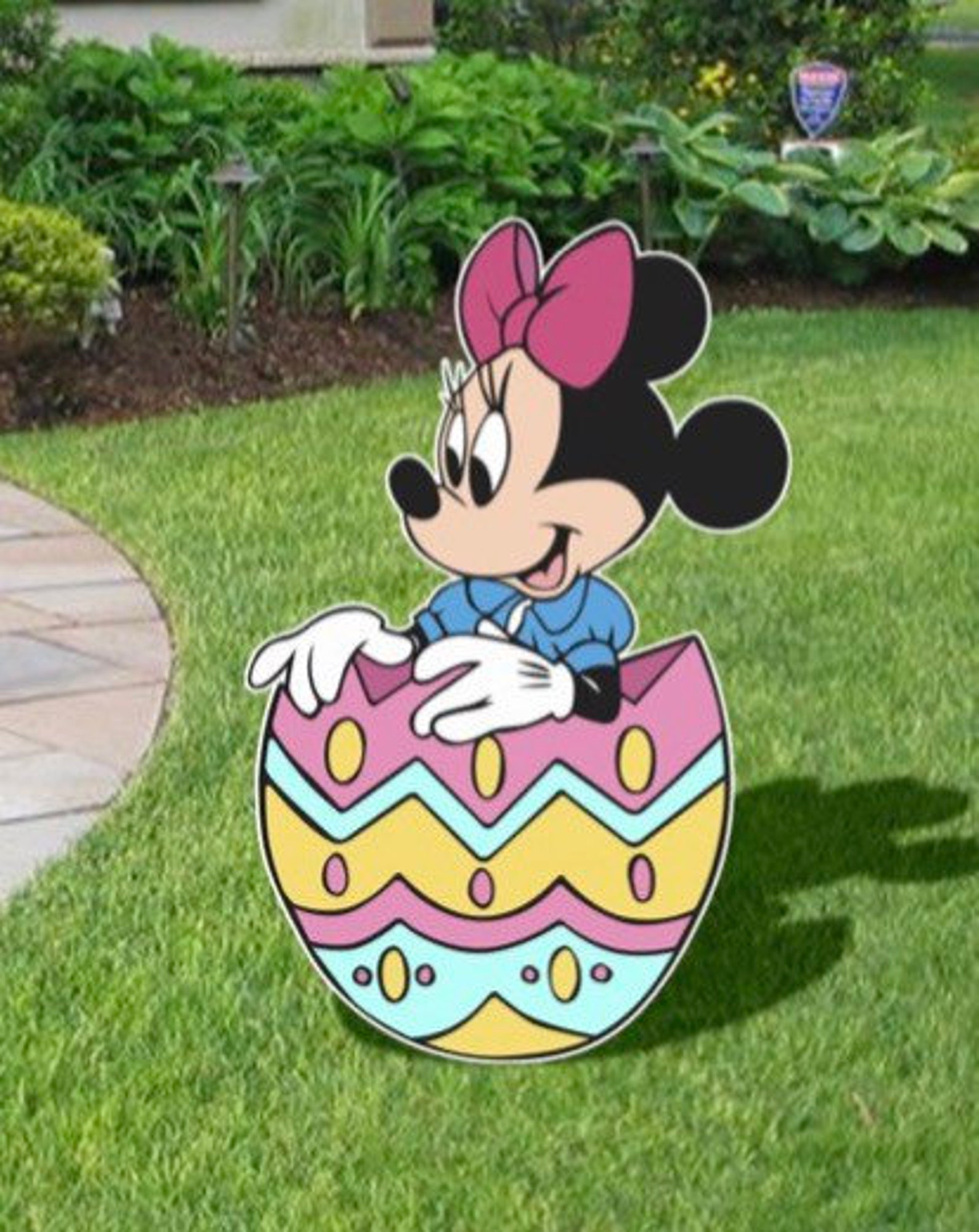 Minnie Mouse in Easter Egg Girl Easter Gift Idea Outdoor - Etsy