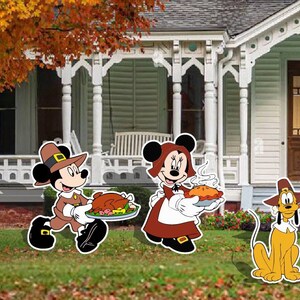 Mickey Minnie Pluto Goofy Donald Daisy Thanksgiving Pilgrims - Etsy