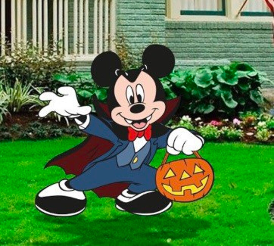 Mickey Vampire Halloween Yard Art/ Mickey Mouse - Etsy