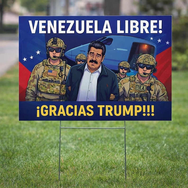 Venezuela Libre Yard Sign 2026 | Mensaje De Esperanza Y Libertad ...