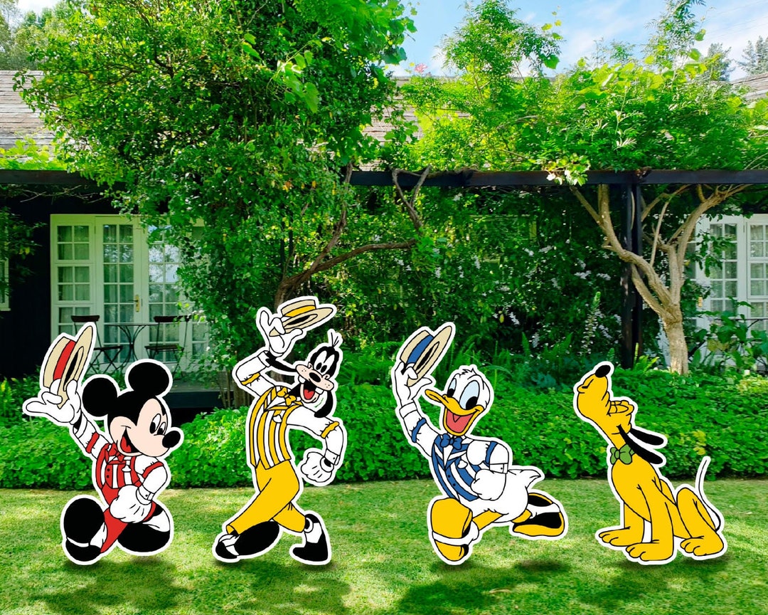 Dapper Mickey, Donald Goofy and Pluto - Etsy