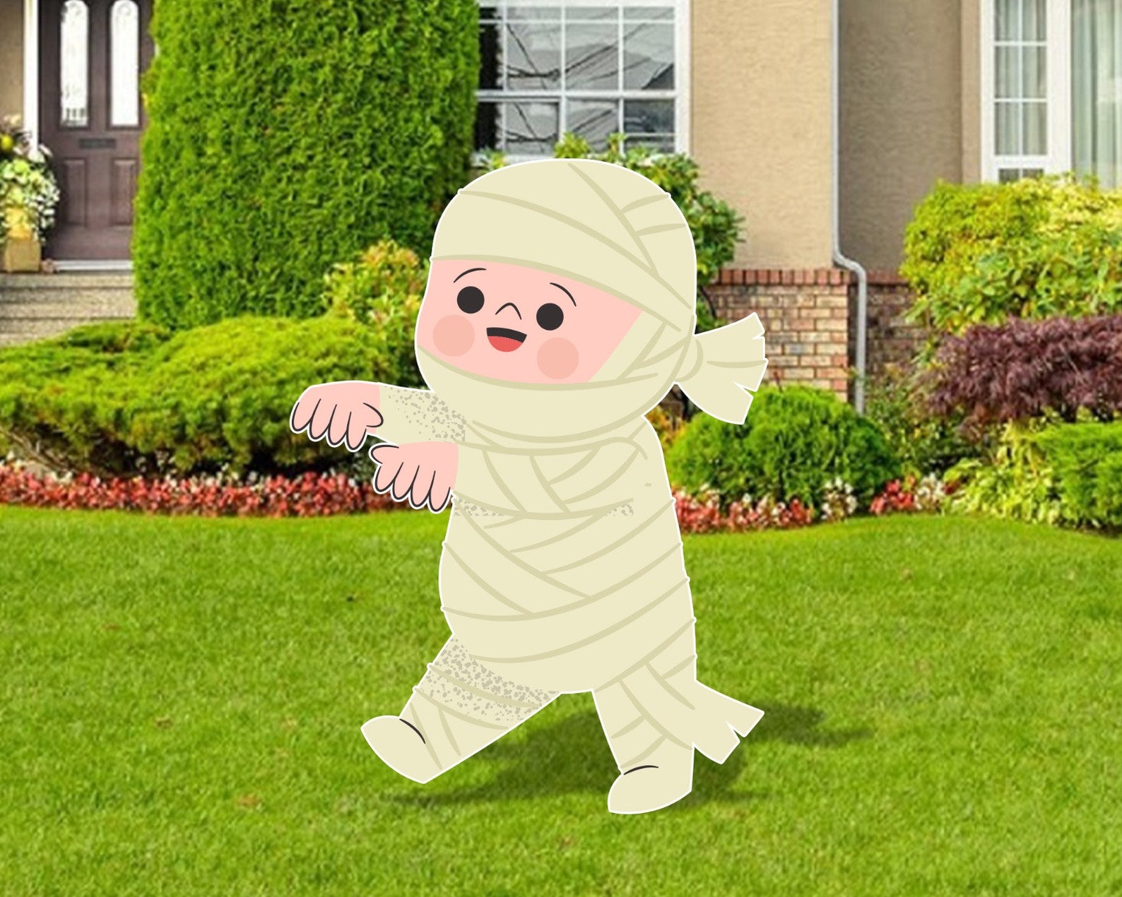 Cute-scary Halloween Yard Sign Cut Outs (set of 4) - 36" Coroplast Kids ...