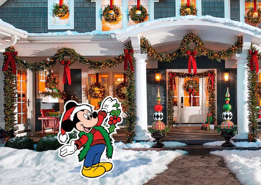 Mickey Mouse Decoratig the House || Holiday Decor Mickey || Holiday ...