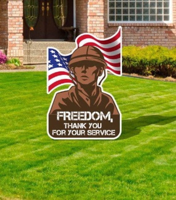Freedom Thank You for Your Service Signs/veterans Day/ - Etsy