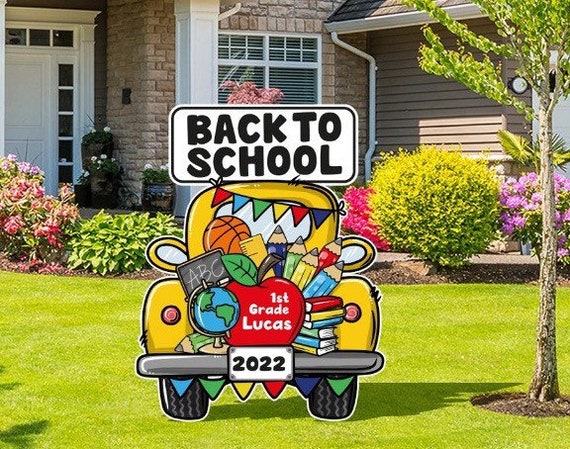 Back to School Personalized Yard Sign Photo Prop - Etsy