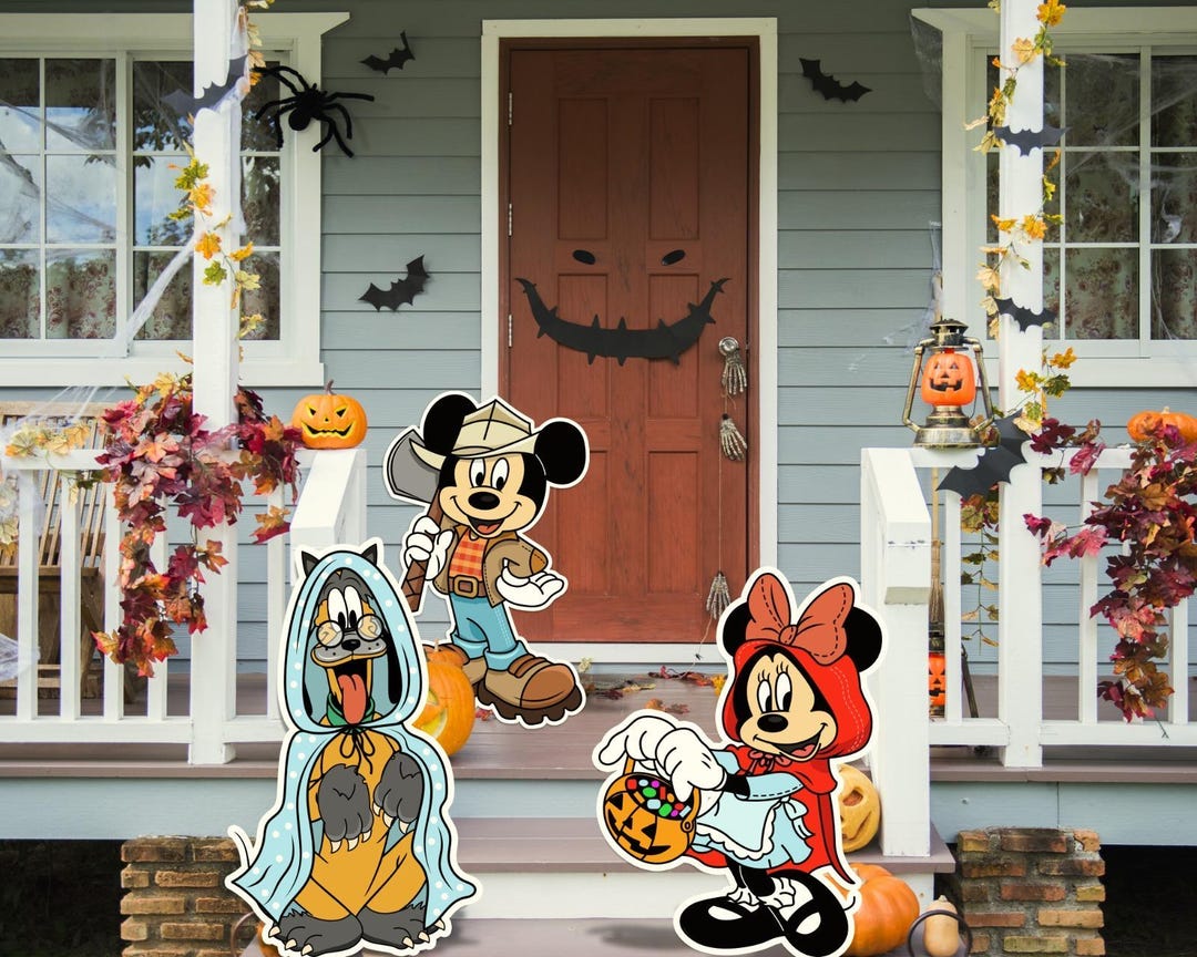 Minnie Little Red Riding Hood , Mickey With Ax and Pluto as Wolf - Etsy
