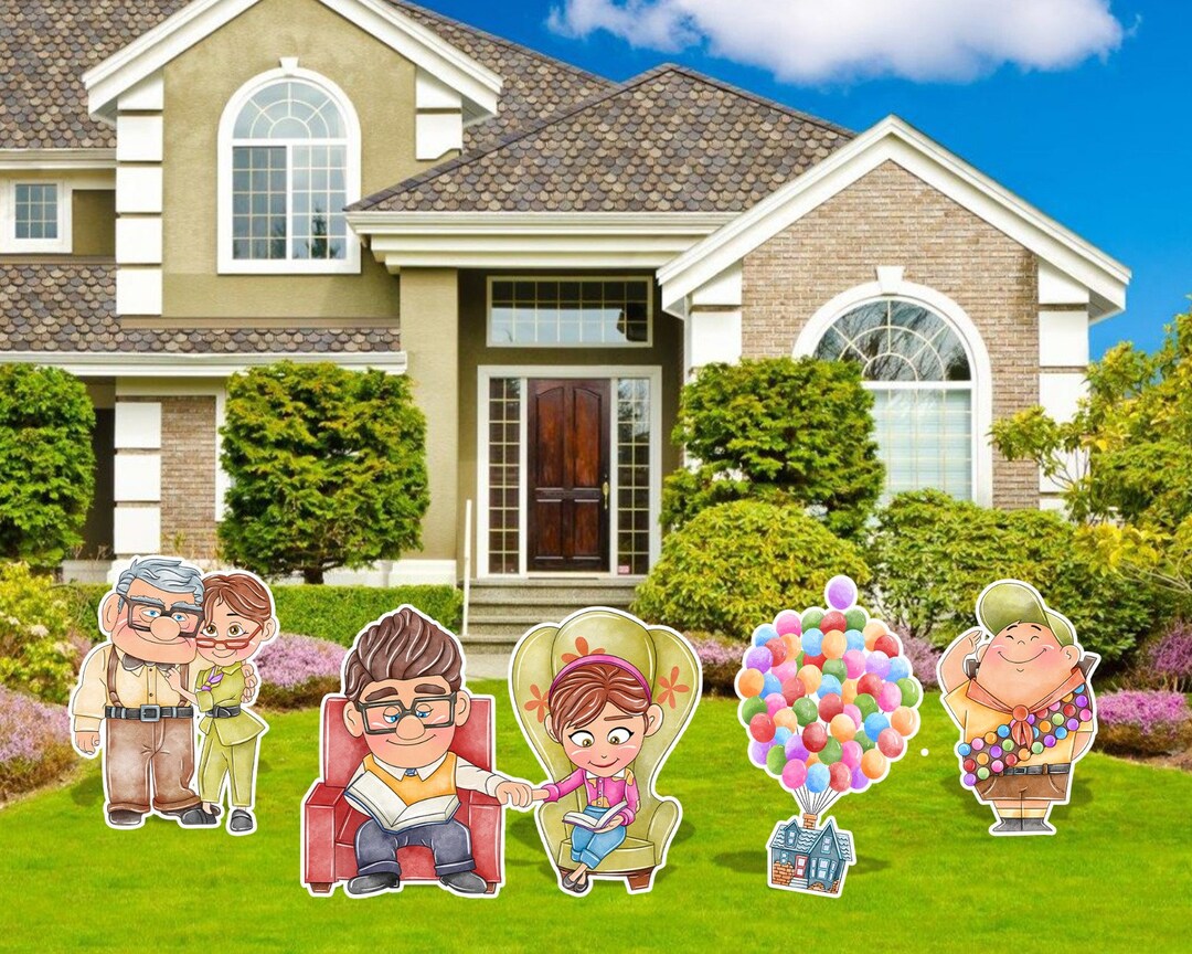 Up Movie Yard Sign - 36" Tall Corrugated Plastic (coroplast) Yard ...