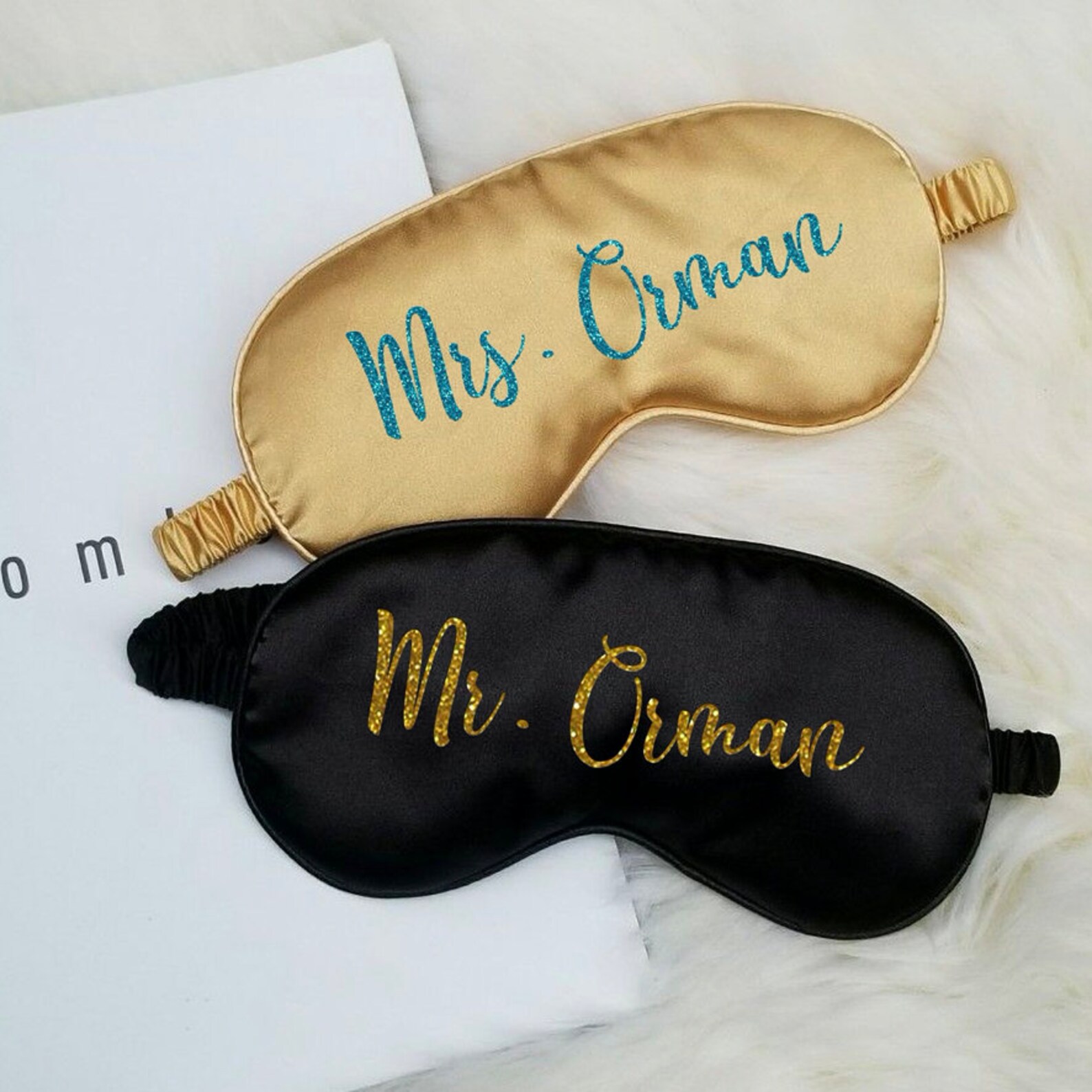 Personalised Eyemask Bride Sleep Mask Mrs Sleep Mask Bride Etsy