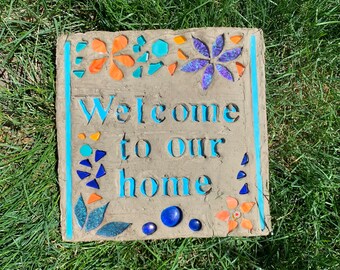 Stained Glass Welcome Sign - Etsy