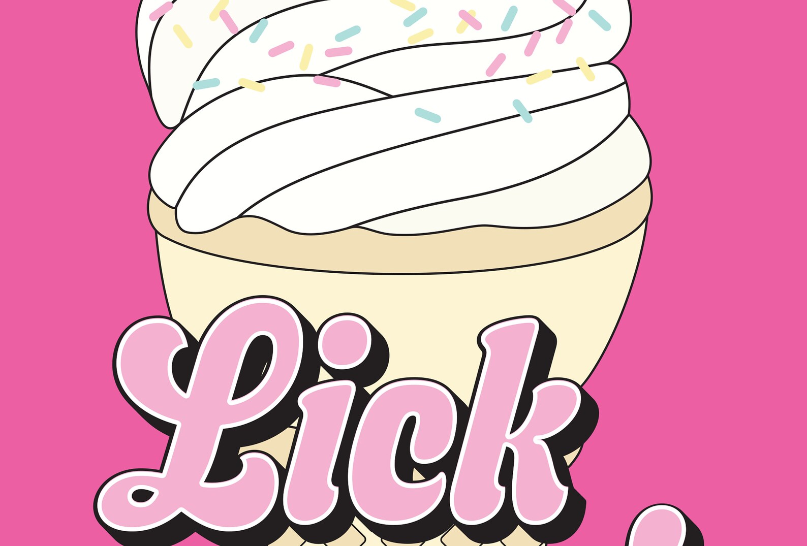 Lick Me Ice Cream Quote Print Typography Print Cheeky Etsy