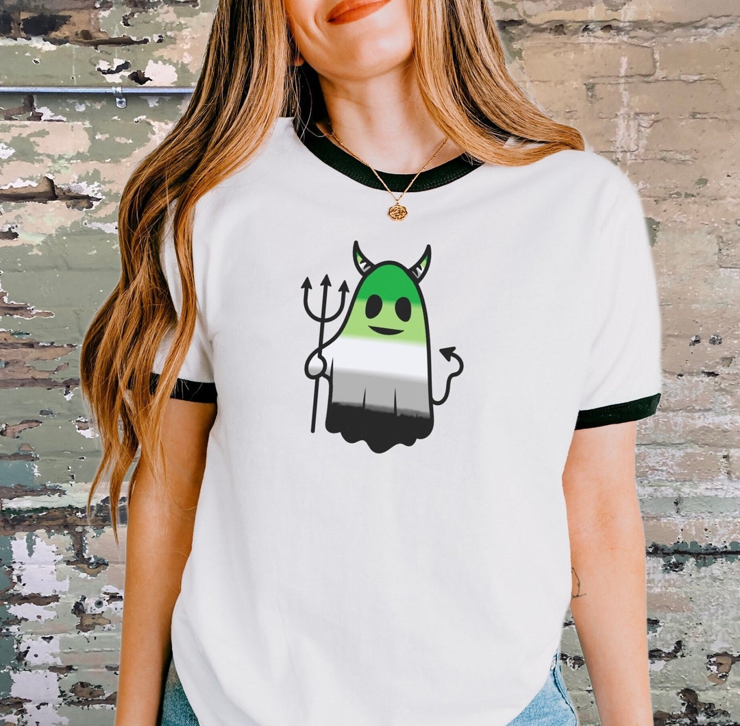 Subtle Aromantic Pride T-shirt, LGBTQ Ringer Tee, Aroace Shirt ...