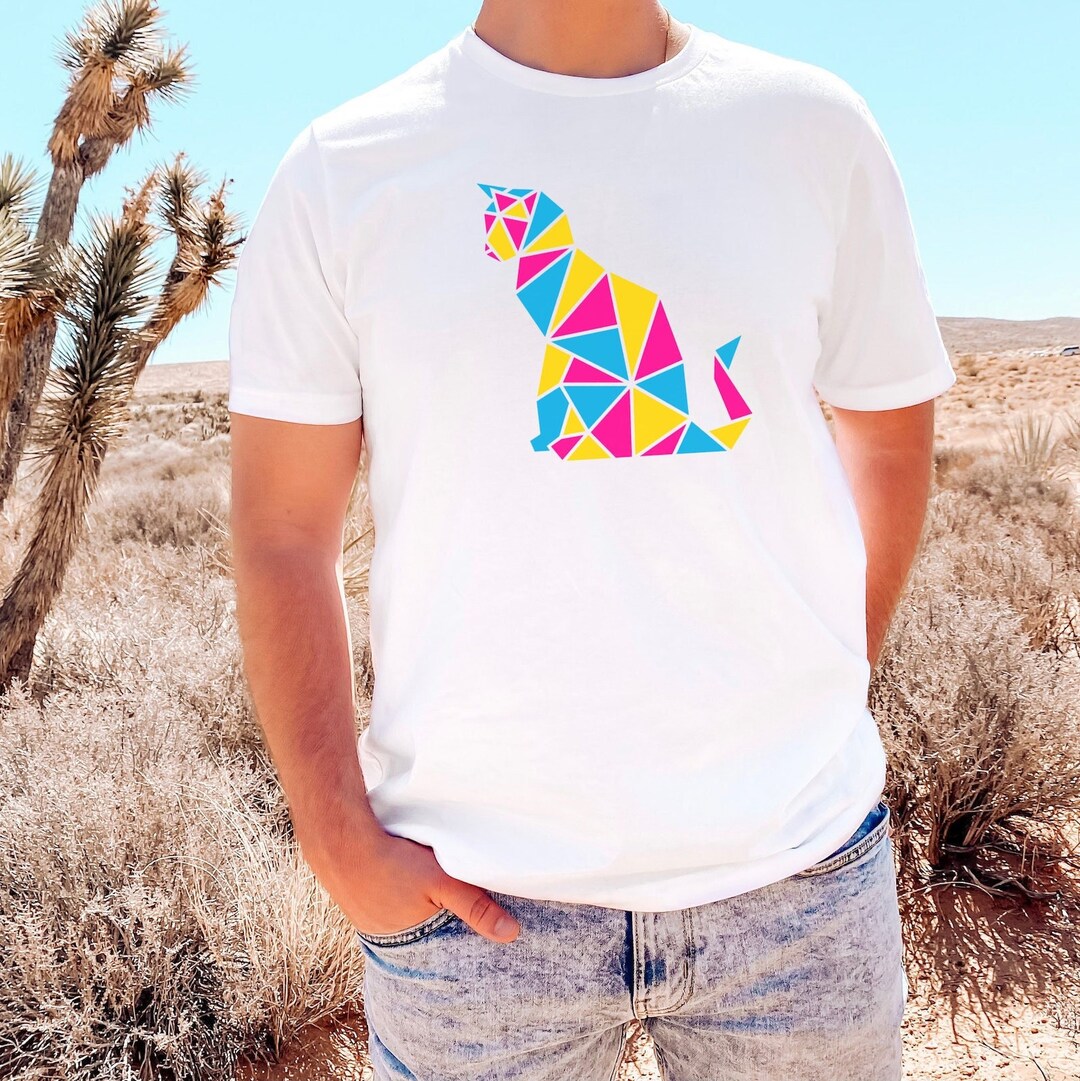 Subtle Pan Pride T-shirt Subtle Pan Cat Subtle Pansexual - Etsy