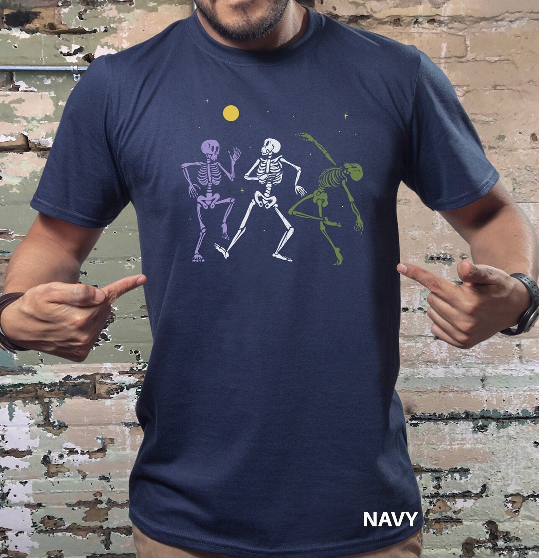 Subtle Genderqueer Pride Dancing Skeletons Shirt, Non Binary, Enby T ...