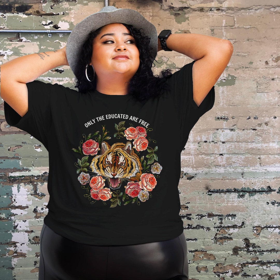 Whimsigoth Shirt, Dark Academia, Dark Cottagecore, Goth Tiger T ...