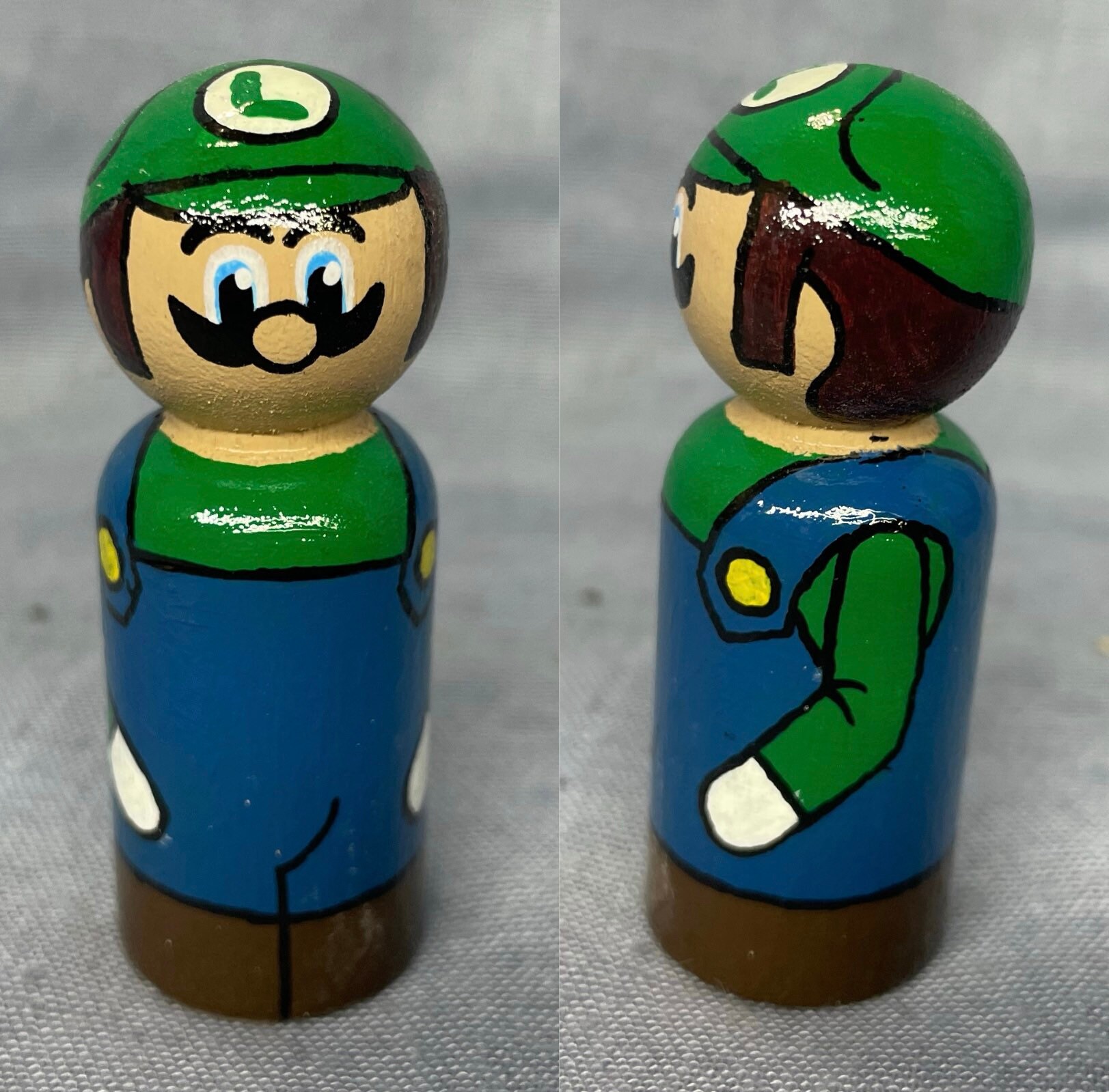 Mario and Friends Peg Doll Set | Etsy