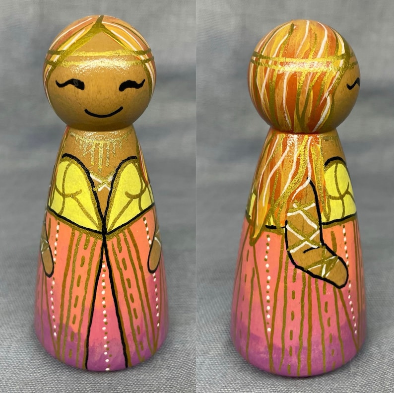 Celestial Peg Doll Set Etsy